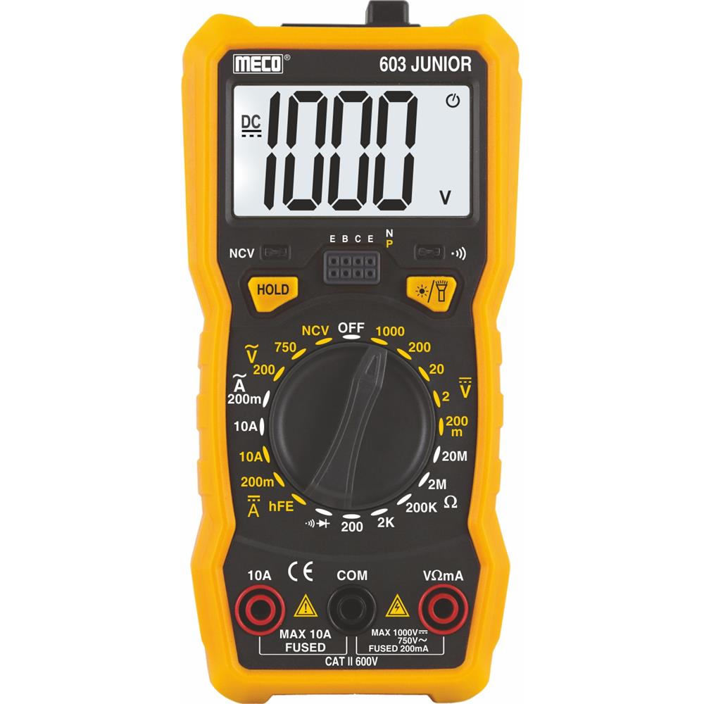 3½ Digit / 2000 Count Digital Multimeter with Holster + Magnet | 603 JUNIOR